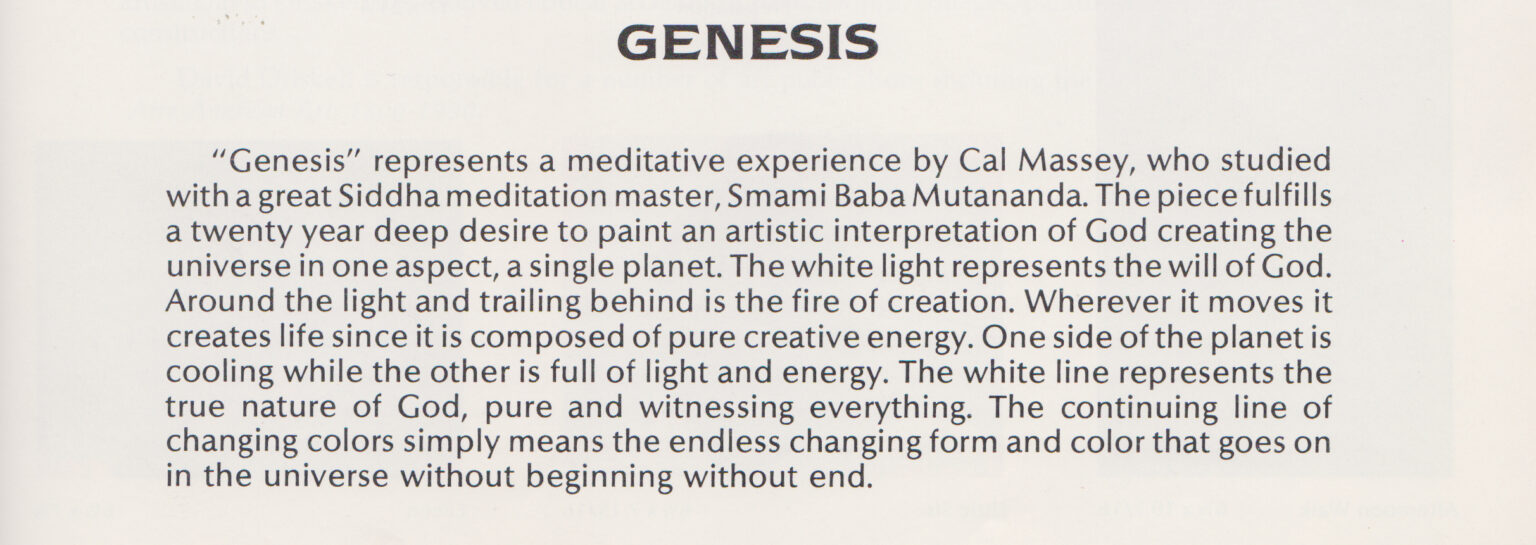 Genesis #35 by Cal Massey – Philly Art Expo
